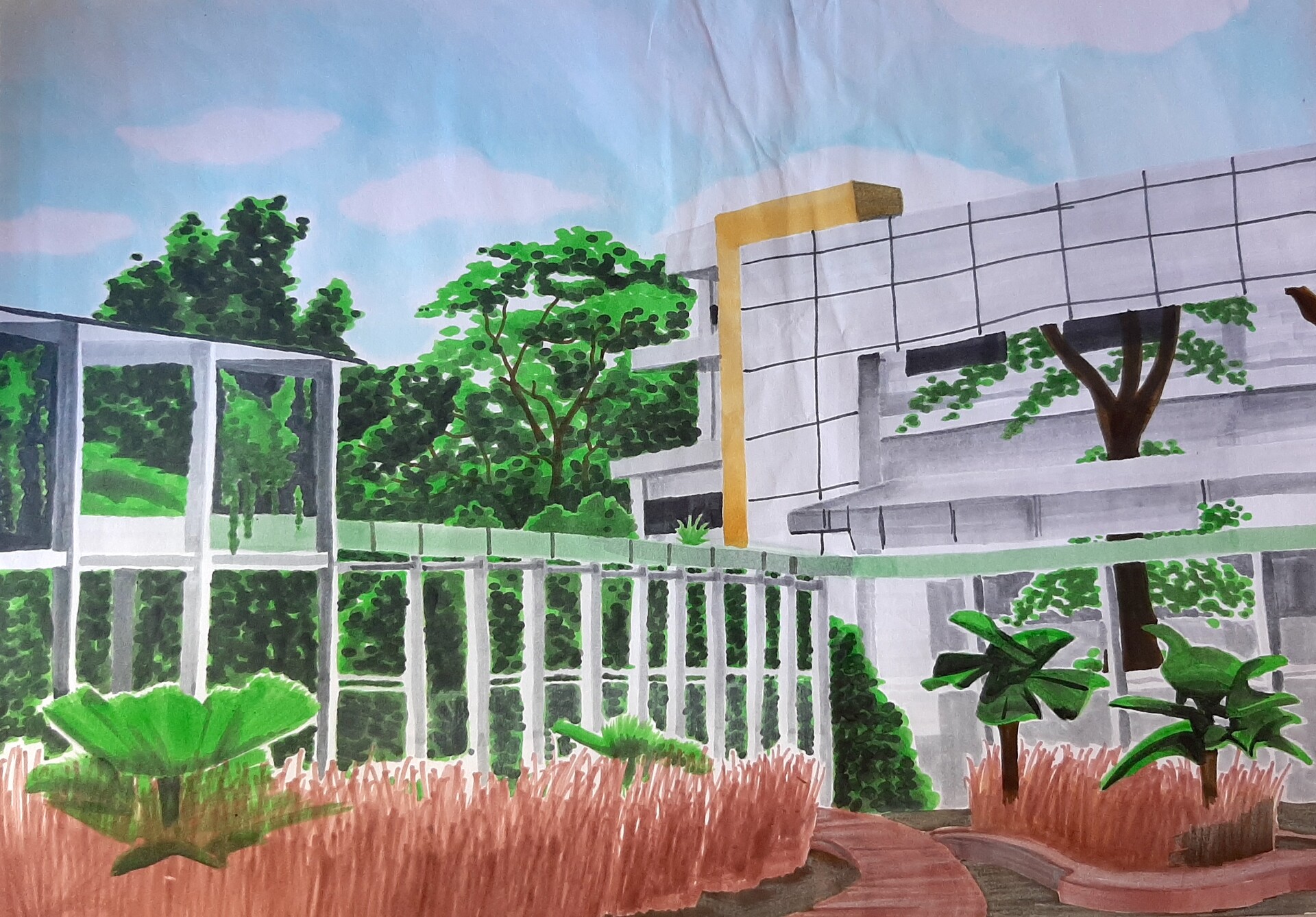 ArtStation - Campus Scenery