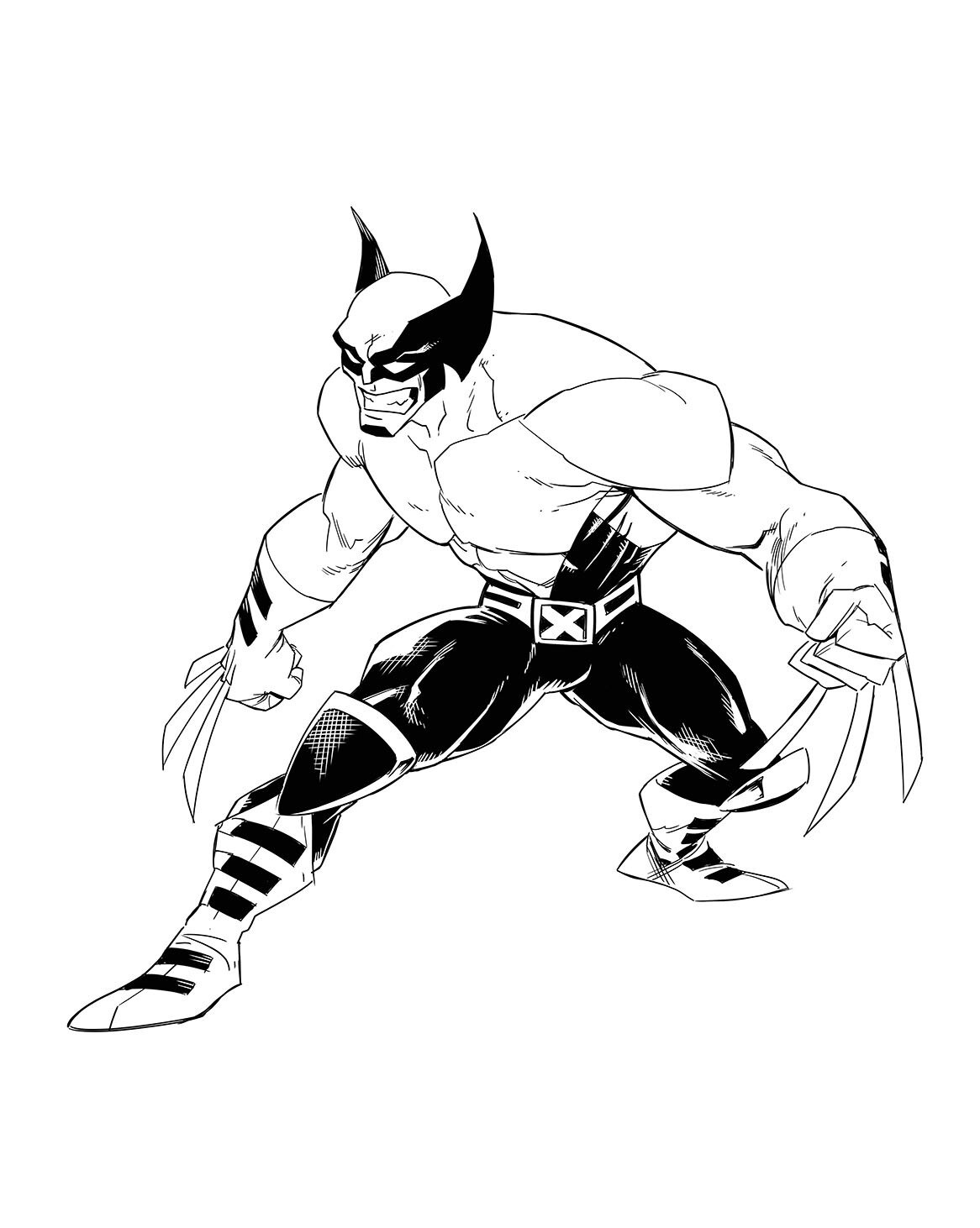 x man wolverine coloring pages