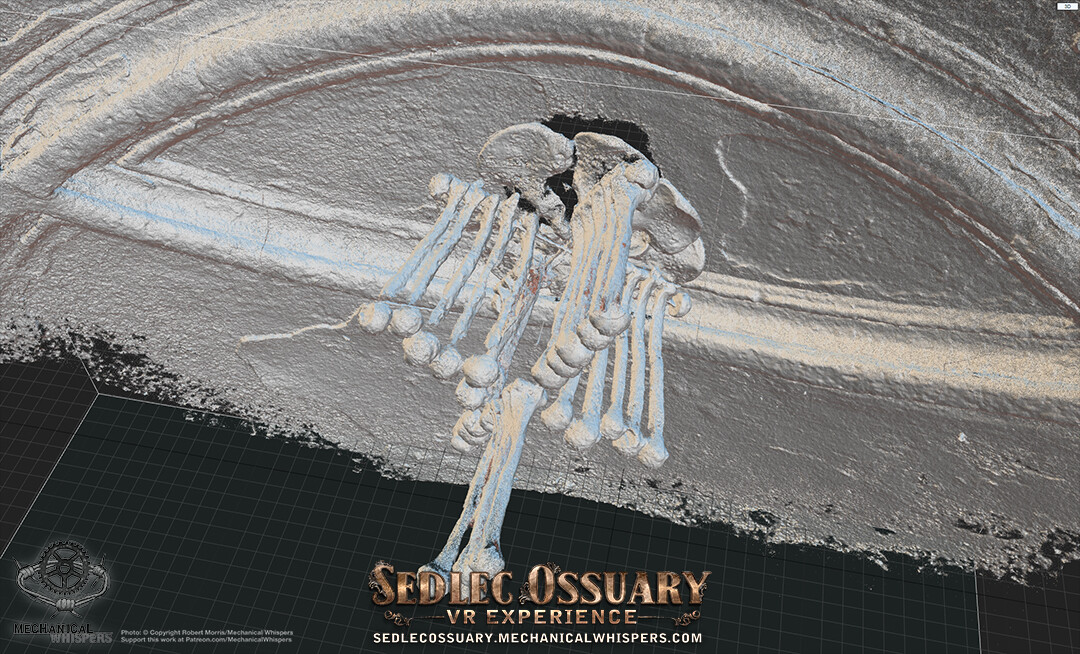 Robert Morris - Sedlec Ossuary Bone Church - Ceiling Bone Decoration 01
