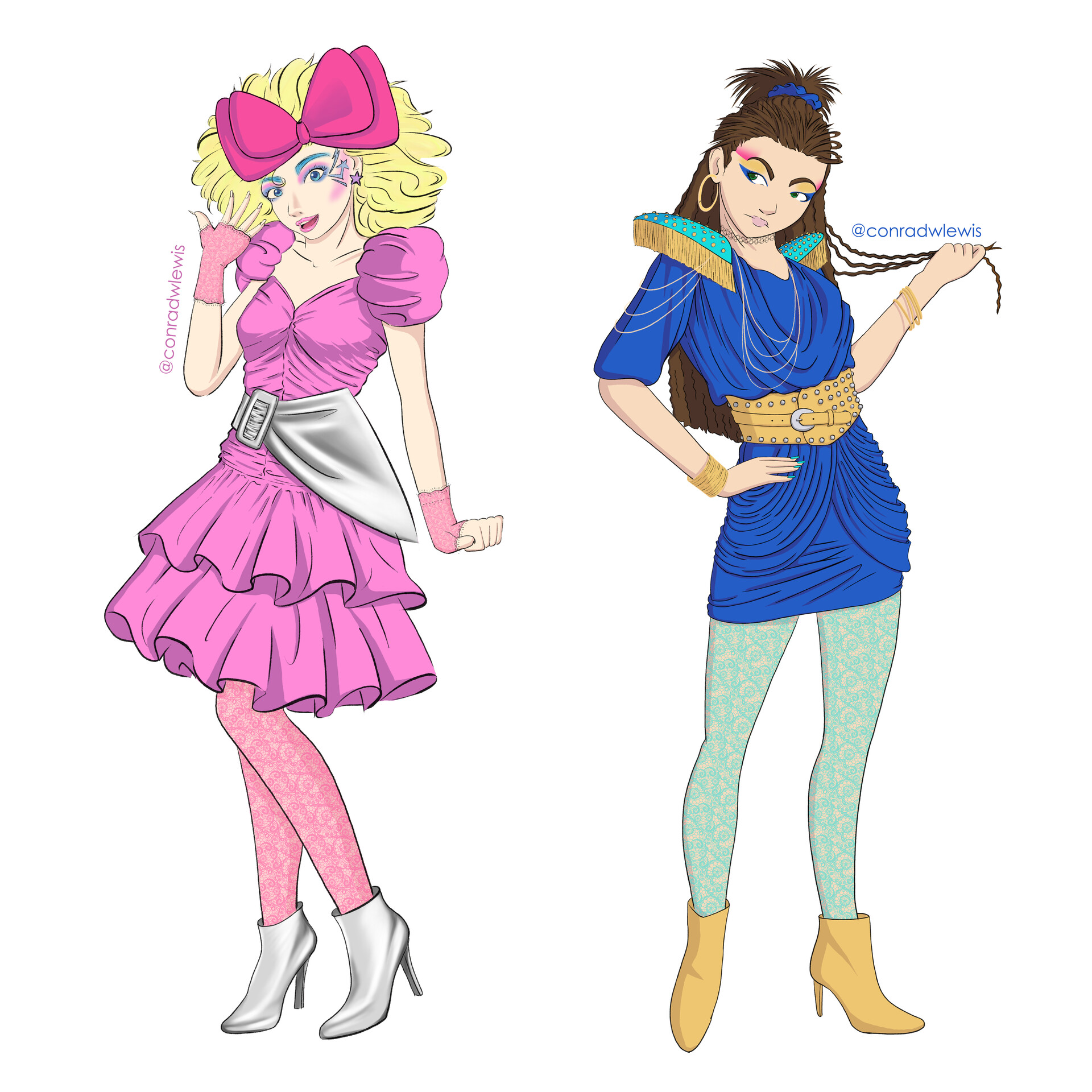 ArtStation - 80's Costume Designs