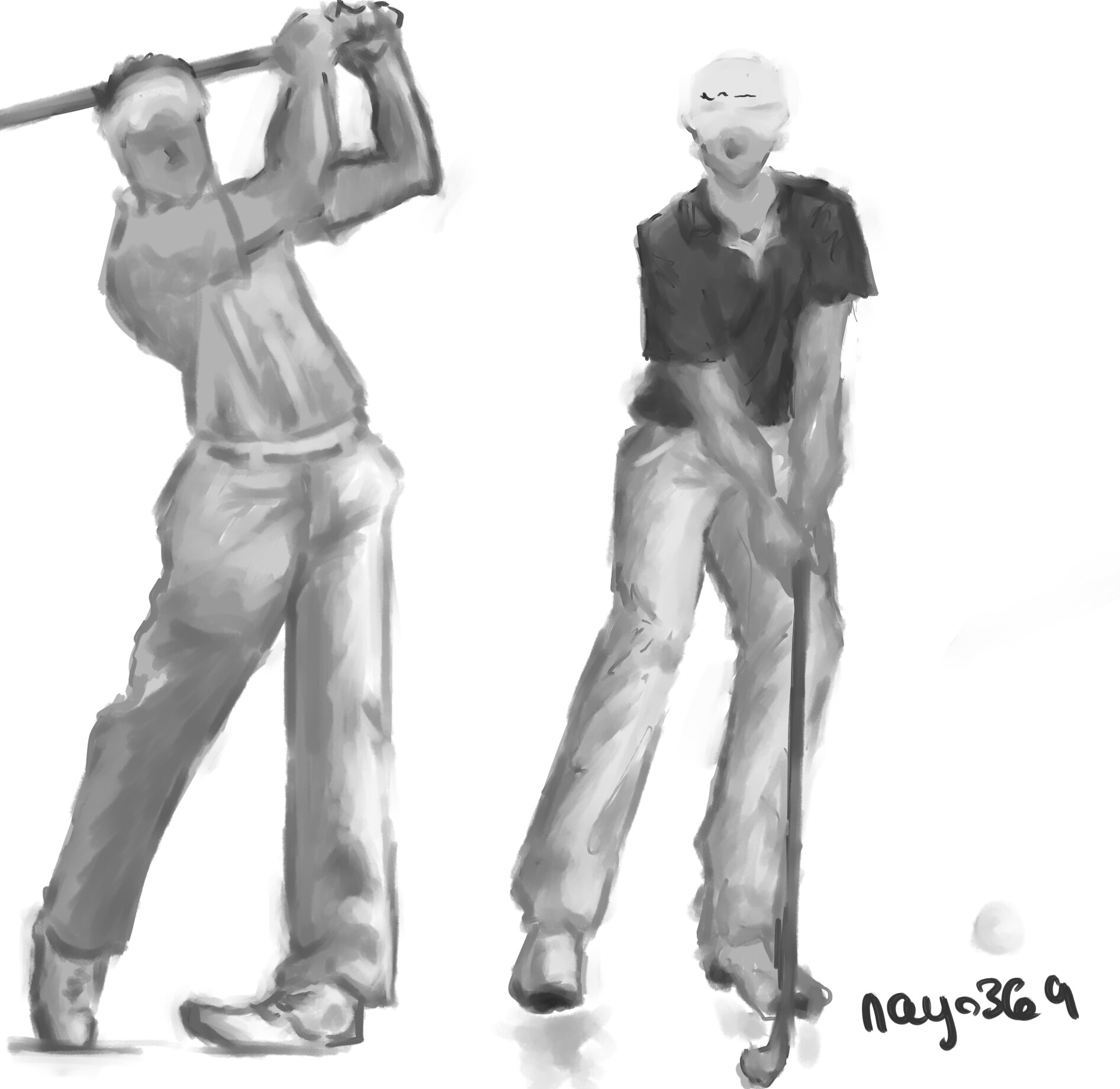 ArtStation - Golf poses