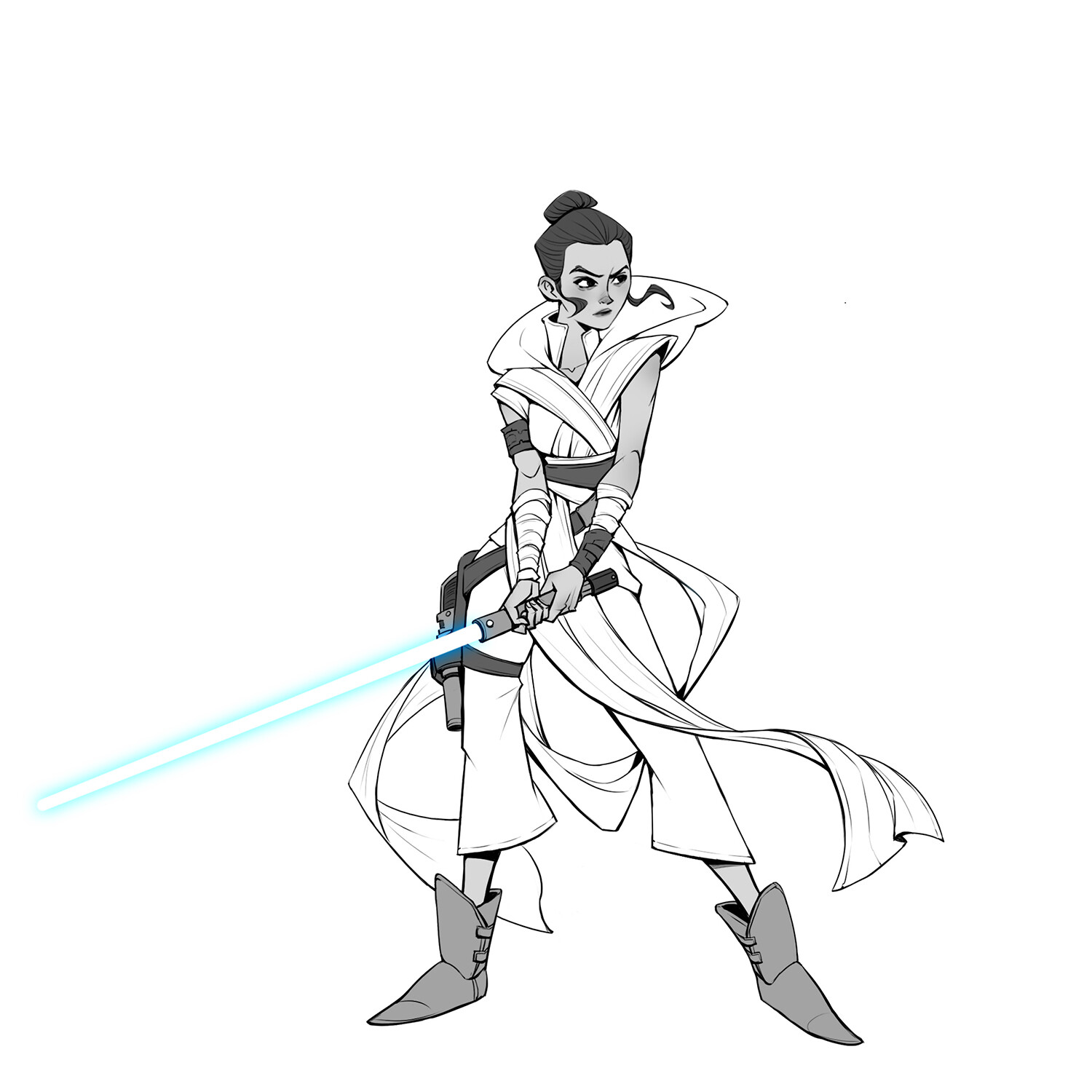 rey star wars coloring pages