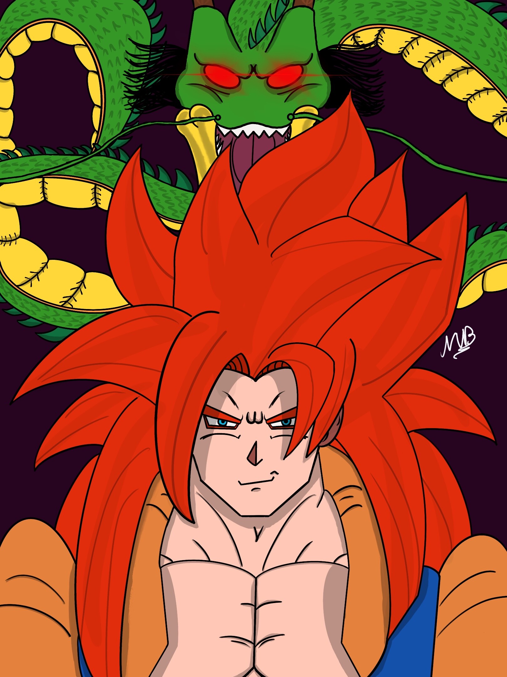 ArtStation - SSJ4 Gogeta