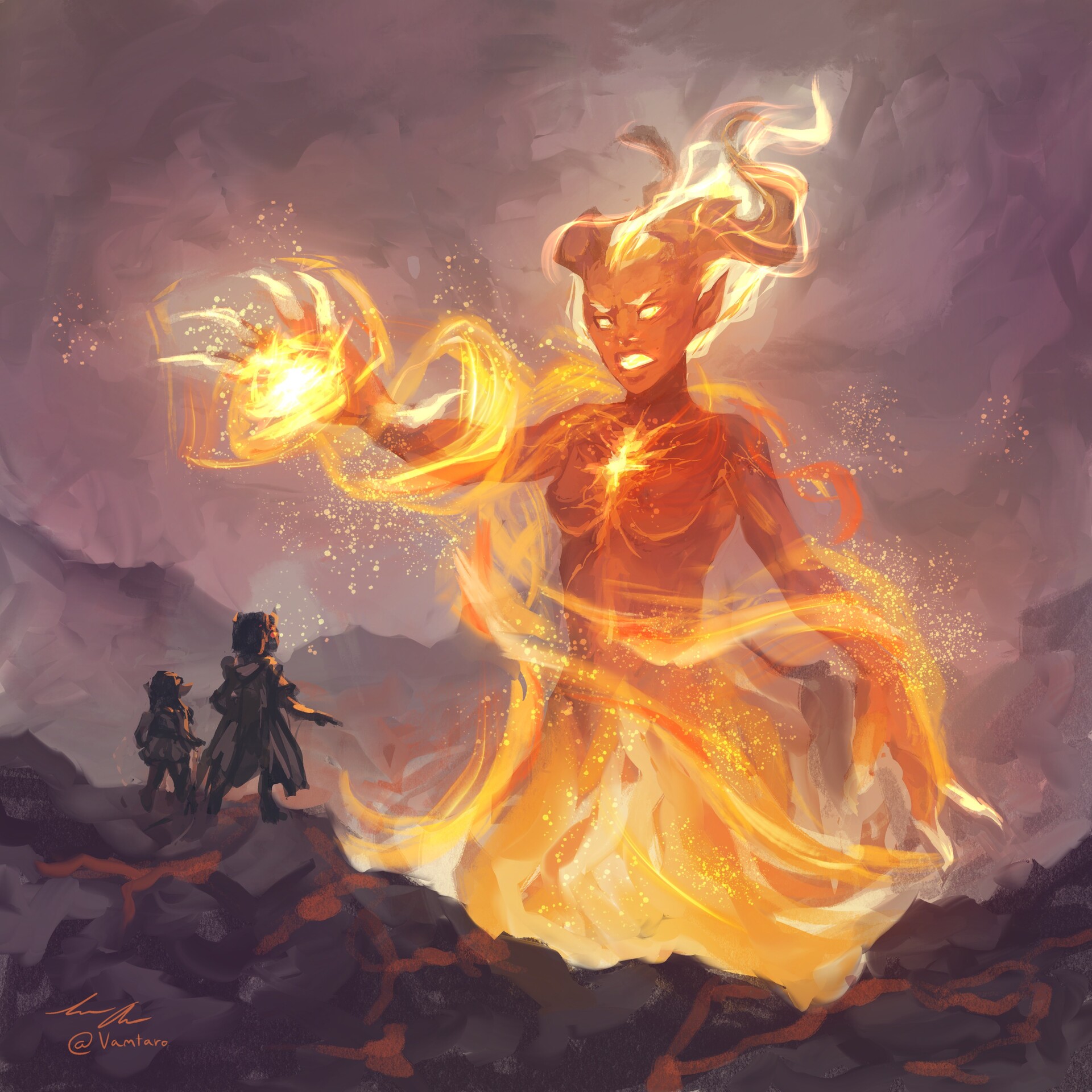 ArtStation - Fire Elemental Encounter