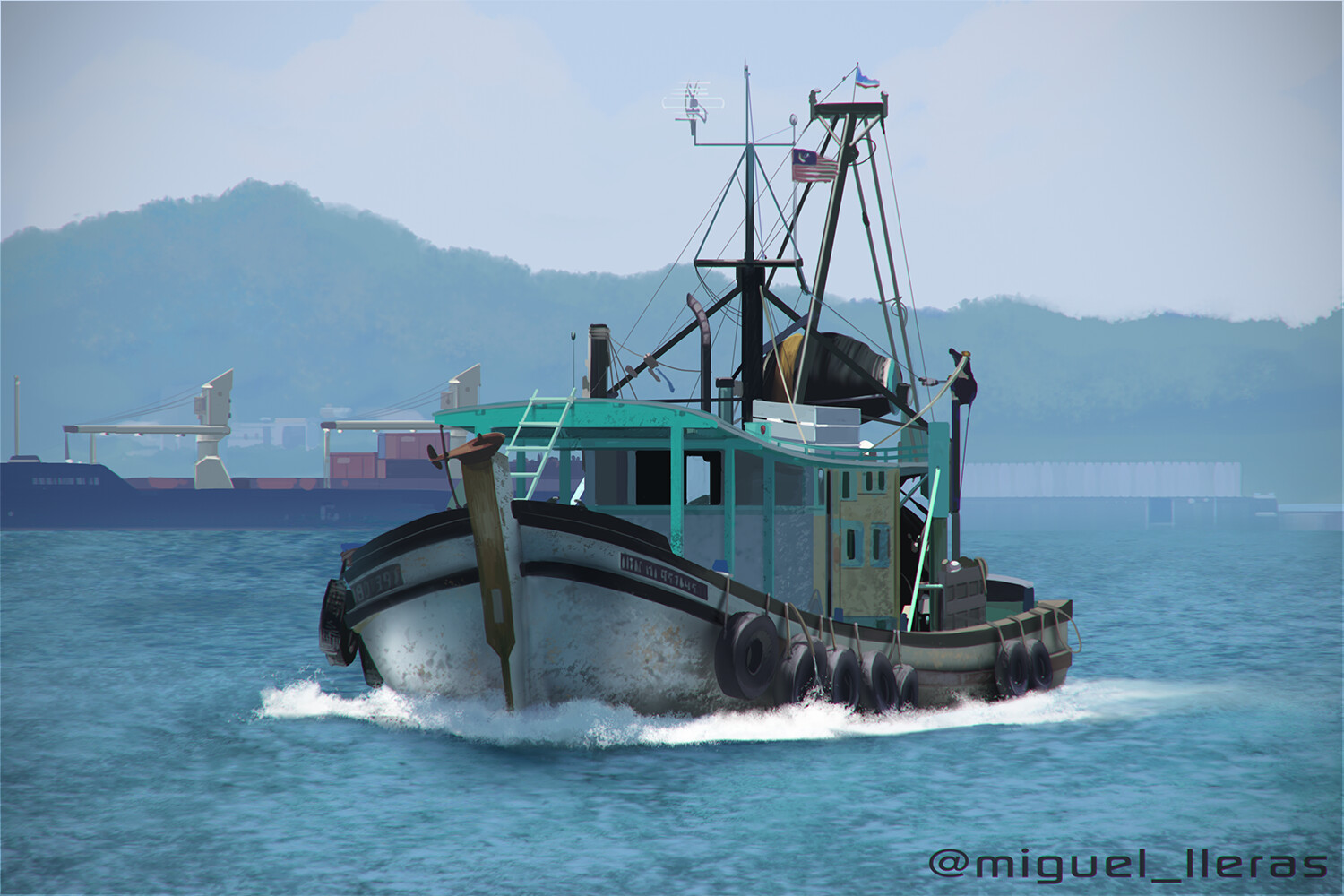 ArtStation - Fishing Boat Study