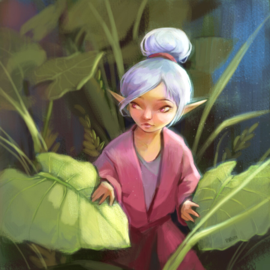 ArtStation - Elf(challenge - @cutestintrovert)