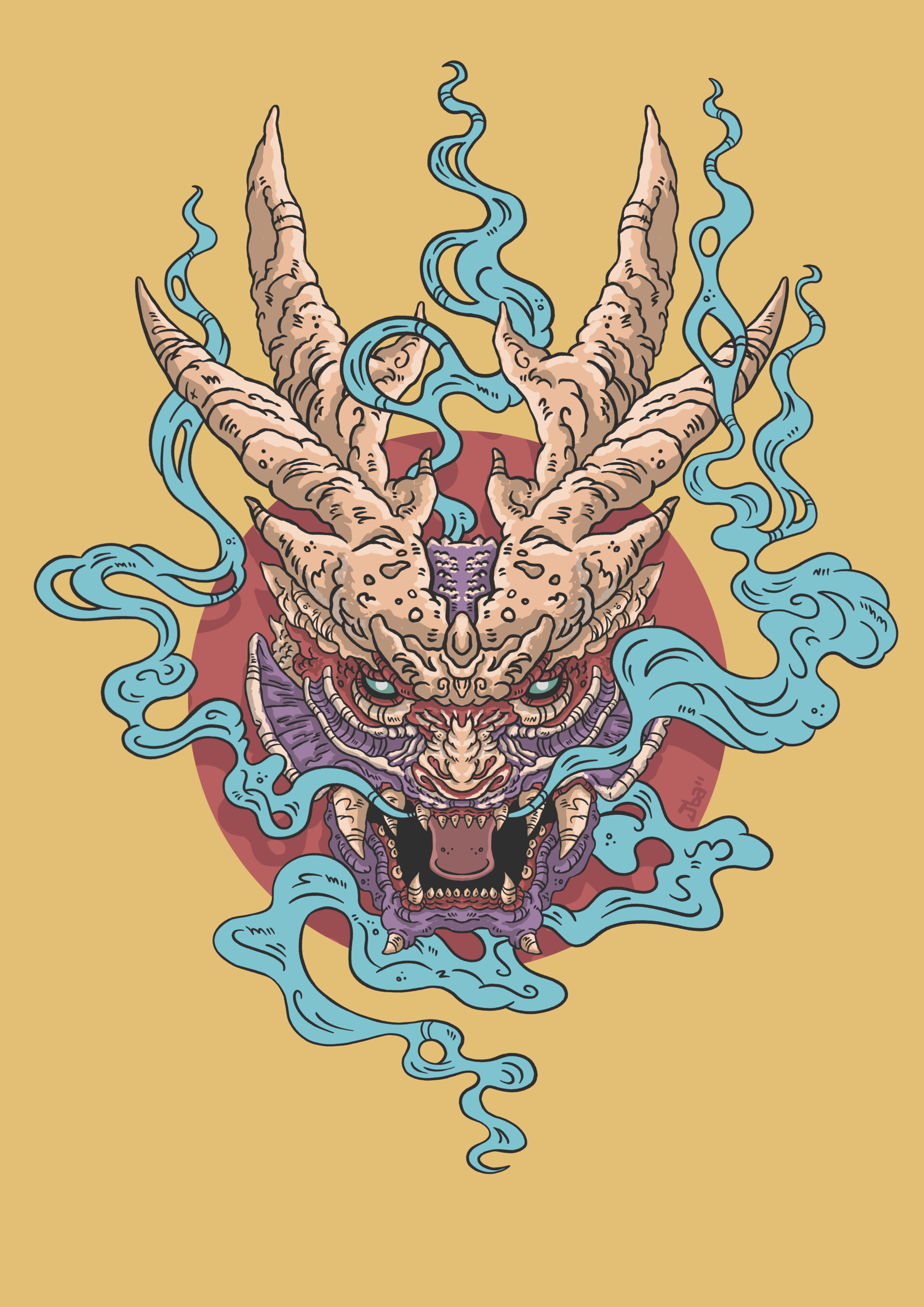 ArtStation - Monster Hunter Rise Fan Art - Magnamalo's Rising