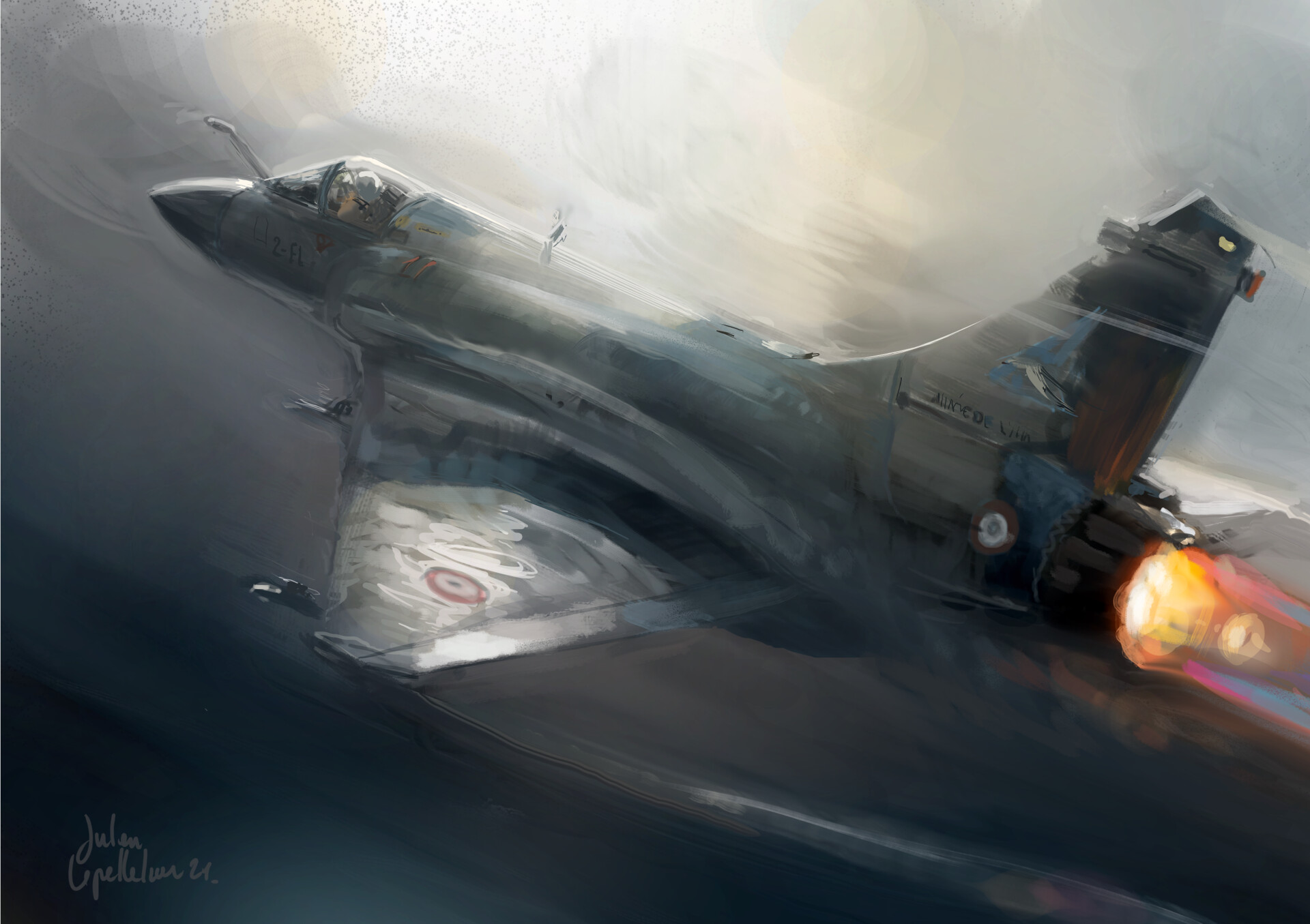 ArtStation - Mirage 2000 impression (blue gonna shine)