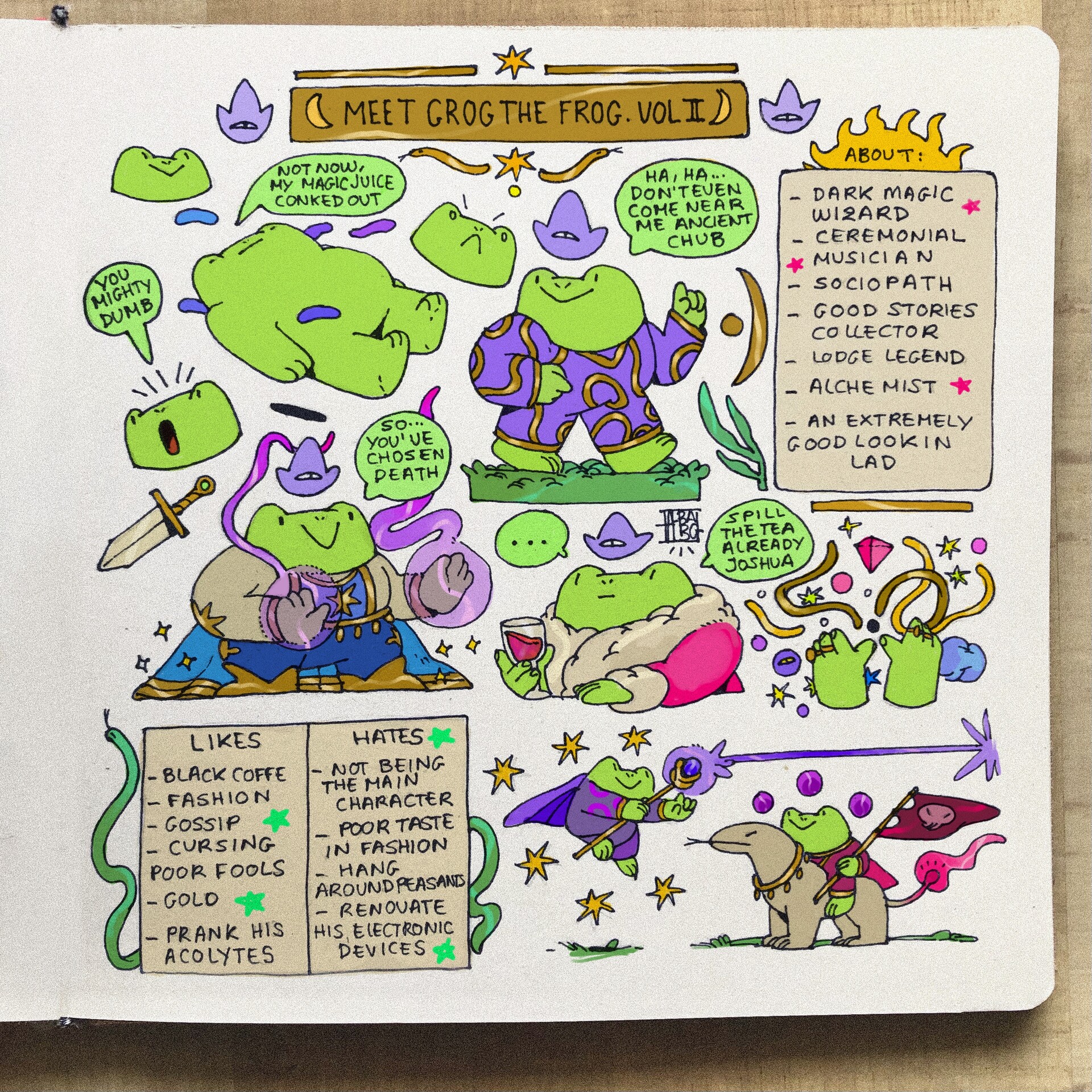 ArtStation - Meet our evil lord Grog the Frog part II 🔥🐸🔥