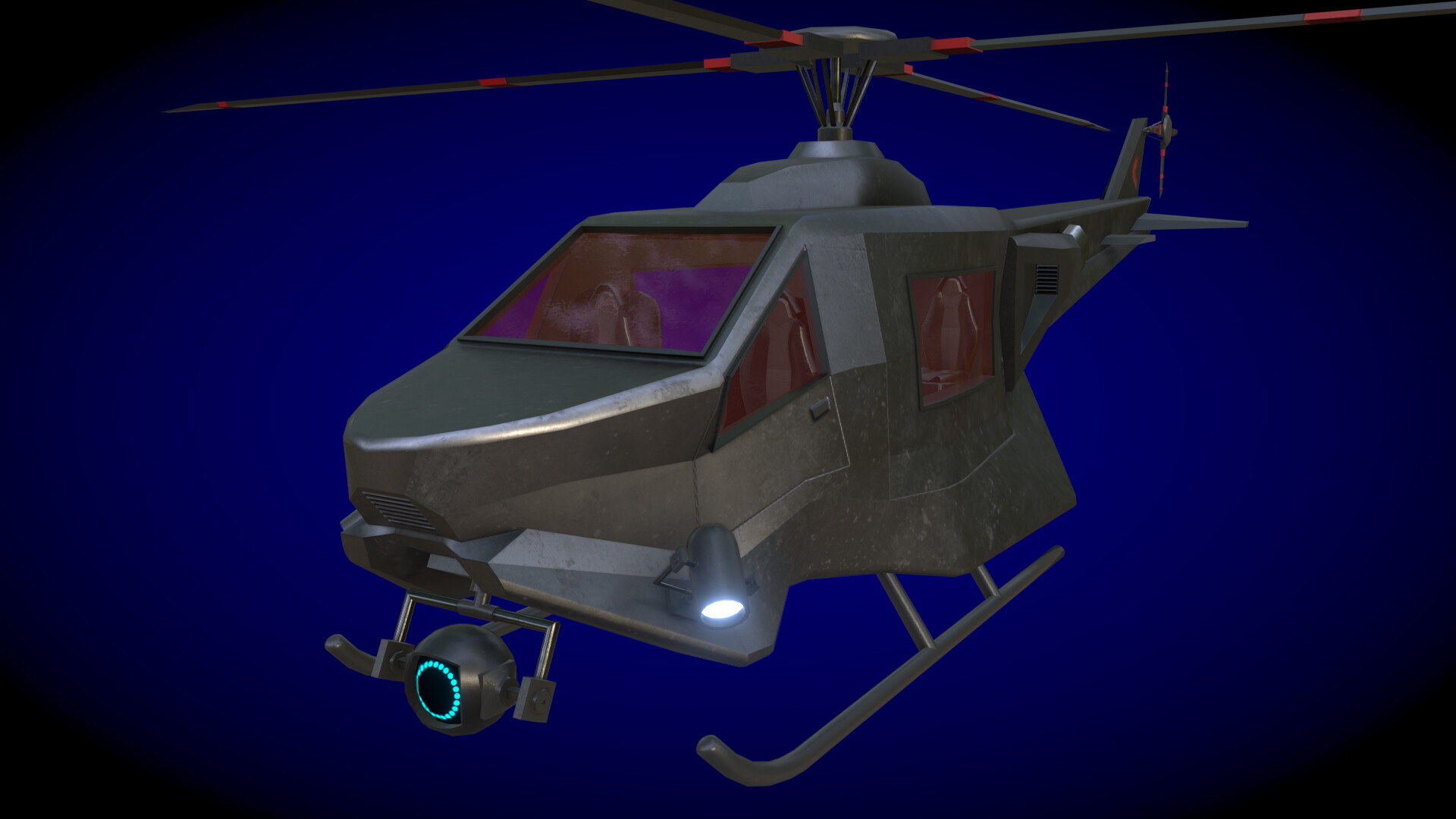 ArtStation - Cyberpunk Helicopter