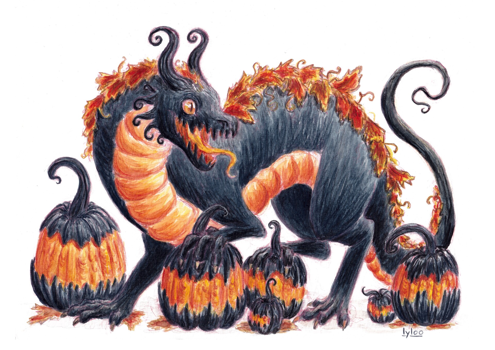 ArtStation - Pumpkin Dragons