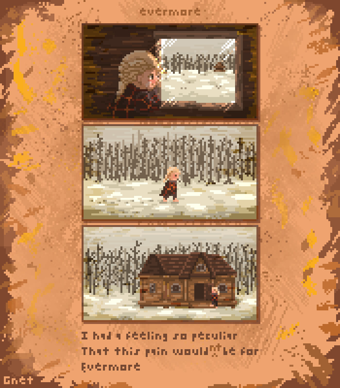 Gwyneth Balucio - Evermore-inspired Pixel Art