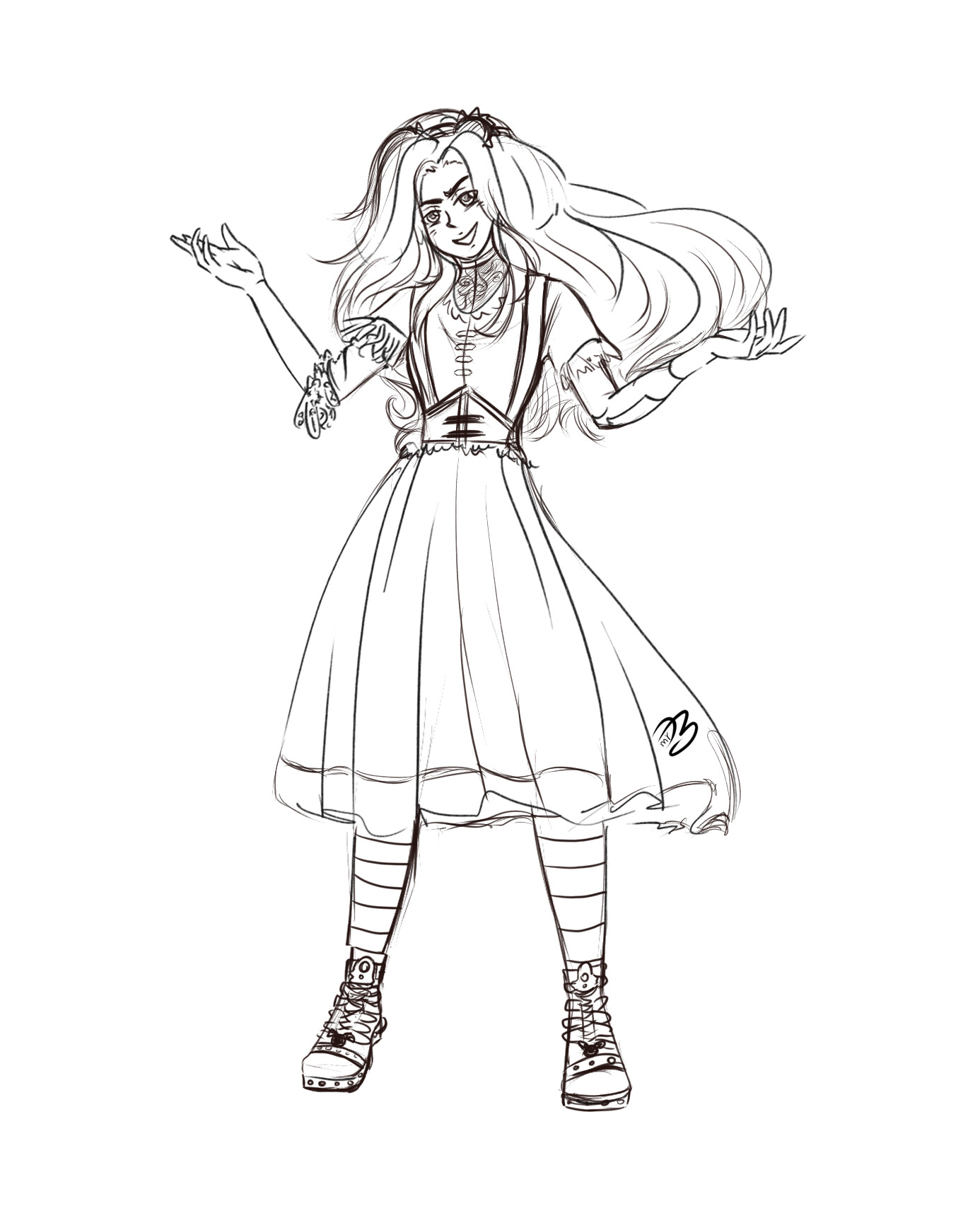 descendants 2 uma coloring pages