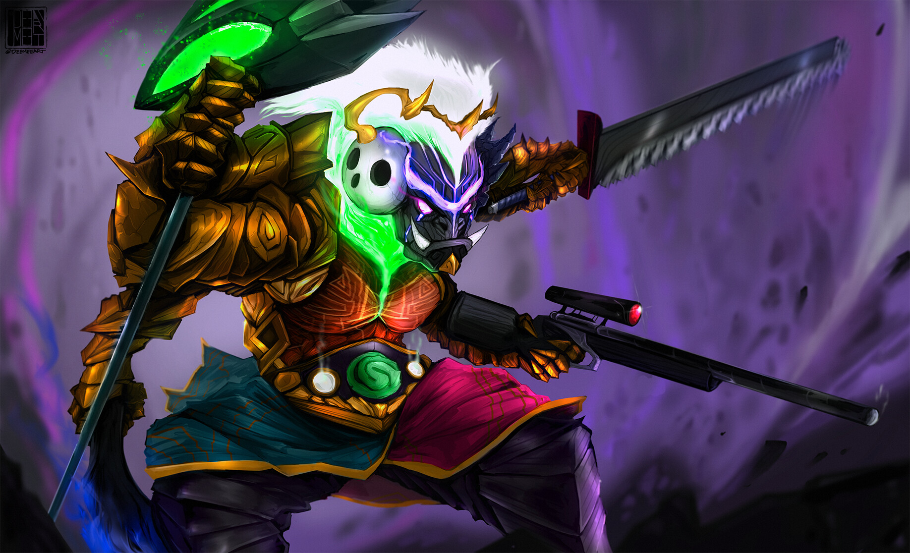 Deemee Art - END GAME Illustrations for Verum/Arcadum on twitch.tv