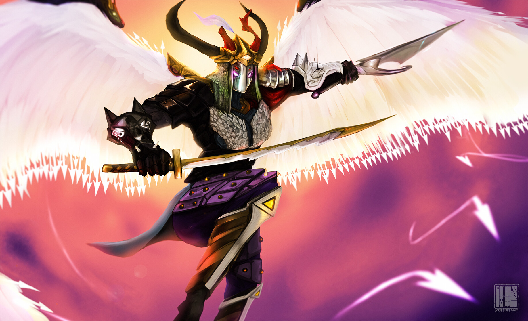 Deemee Art - END GAME Illustrations for Verum/Arcadum on twitch.tv