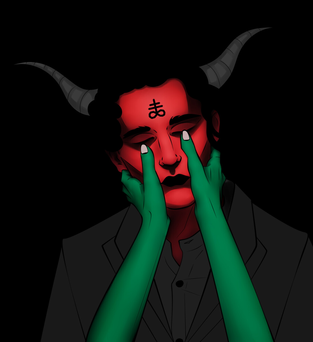 ArtStation - Sad demon