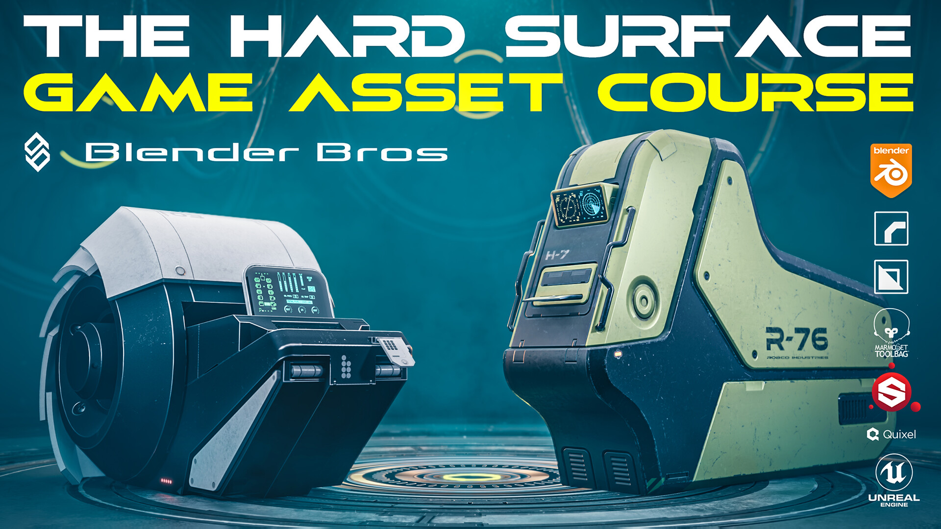 Josh Gambrell - The BlenderBros Hard Surface Game Asset Course - get it now!