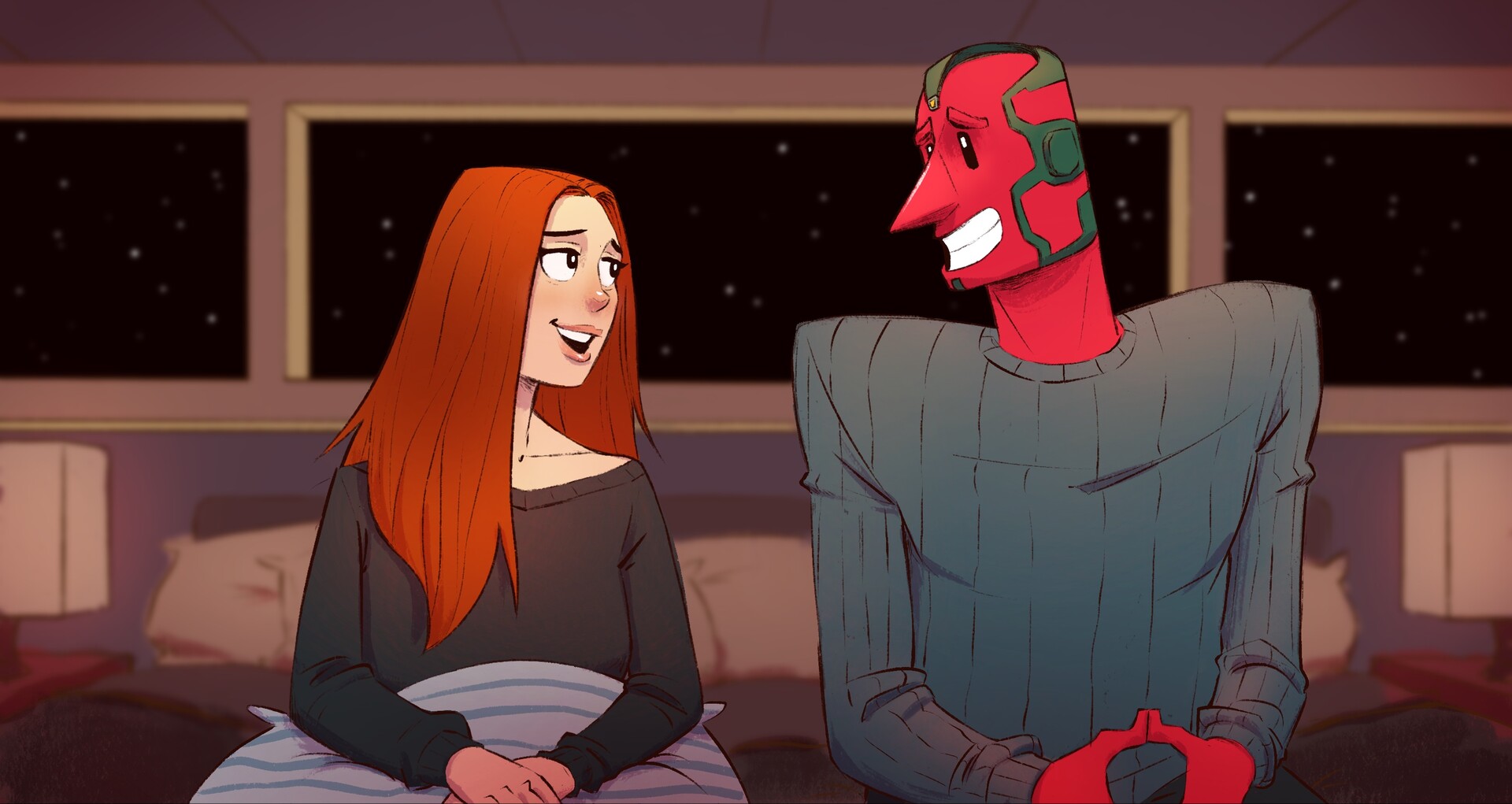 ArtStation - Wanda and Vision