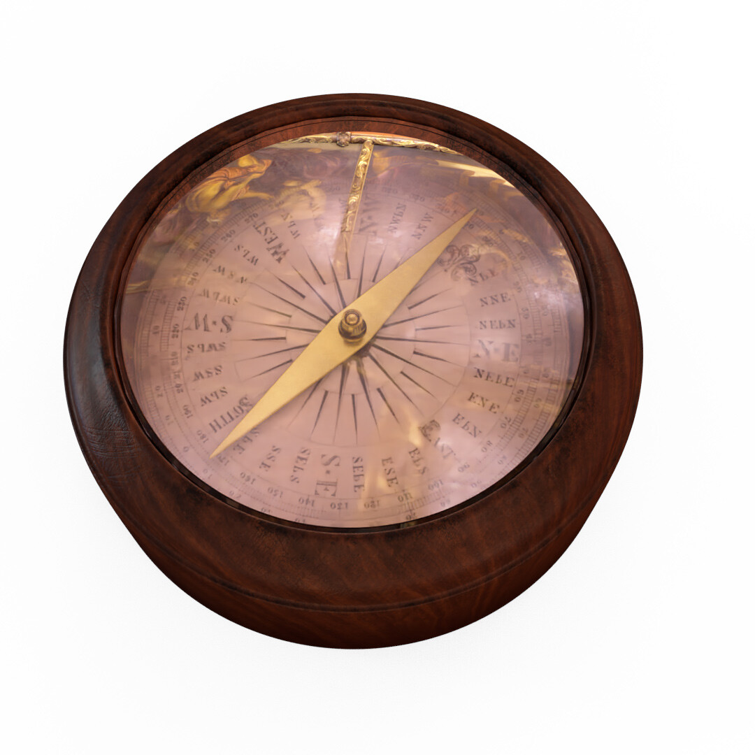 ArtStation - British Navy Officer’s Compass, Victorian Era (c. 1855)