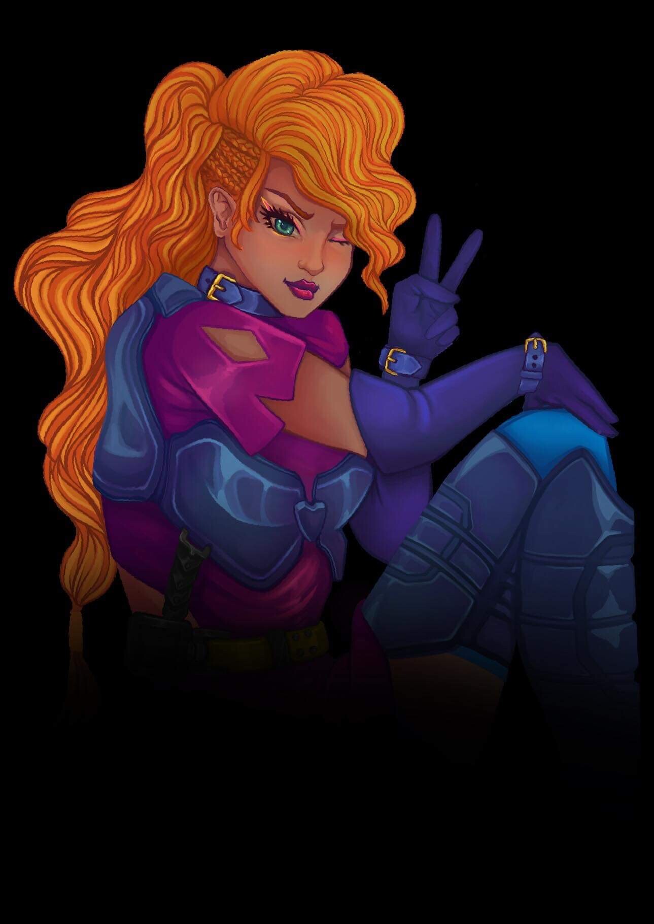 ArtStation - Cyberpunk inspired Girl