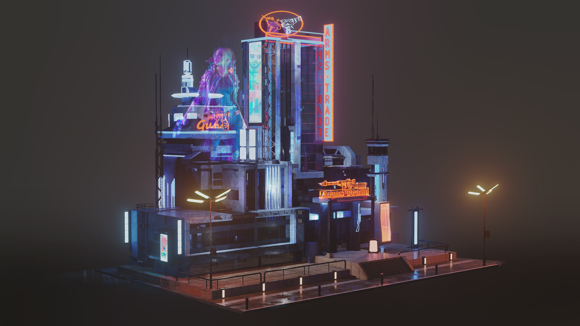 ArtStation - 赛博单体Cyberpunk