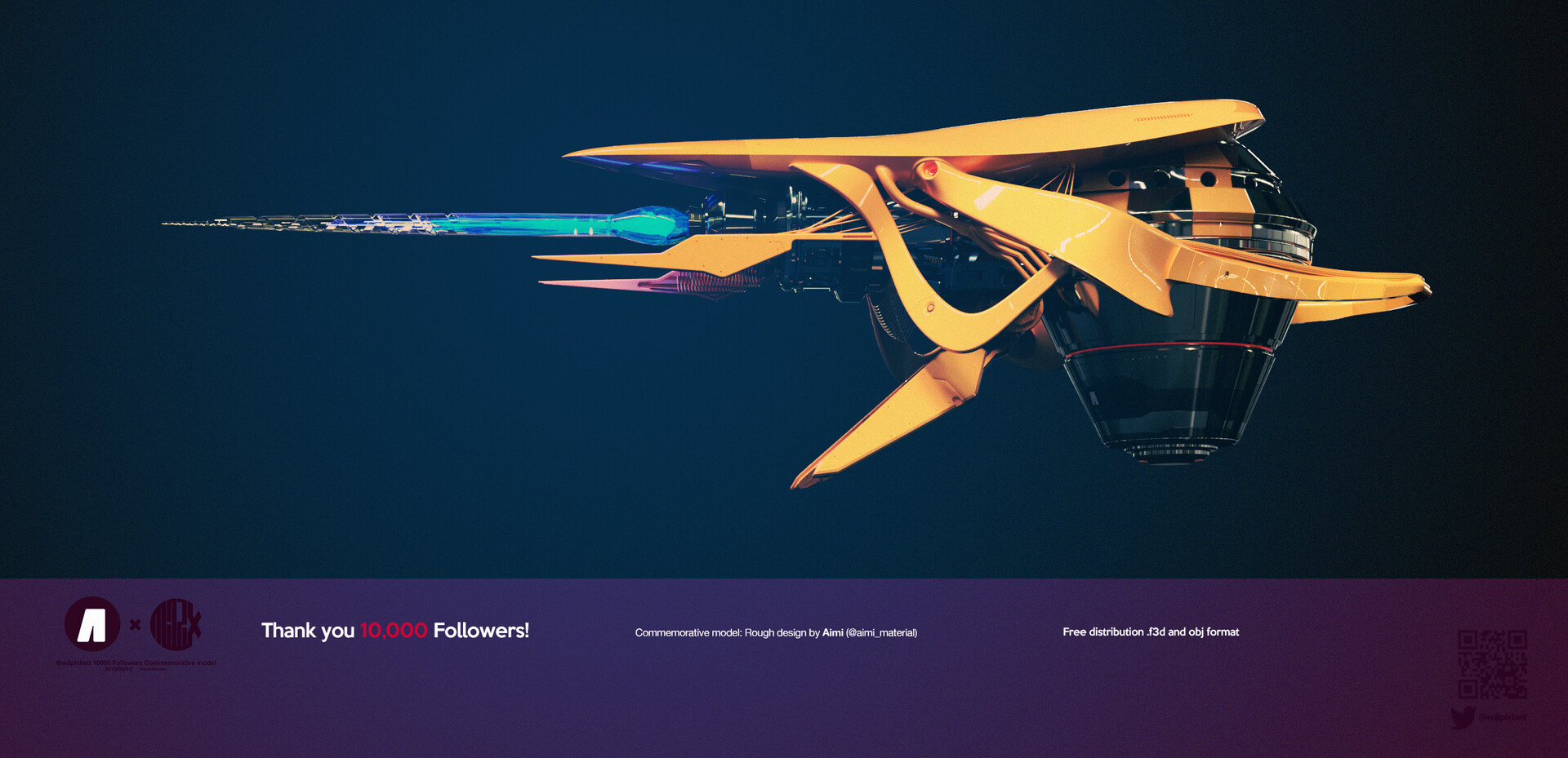 ArtStation - Starship Concept (Free model (f3d & obj))