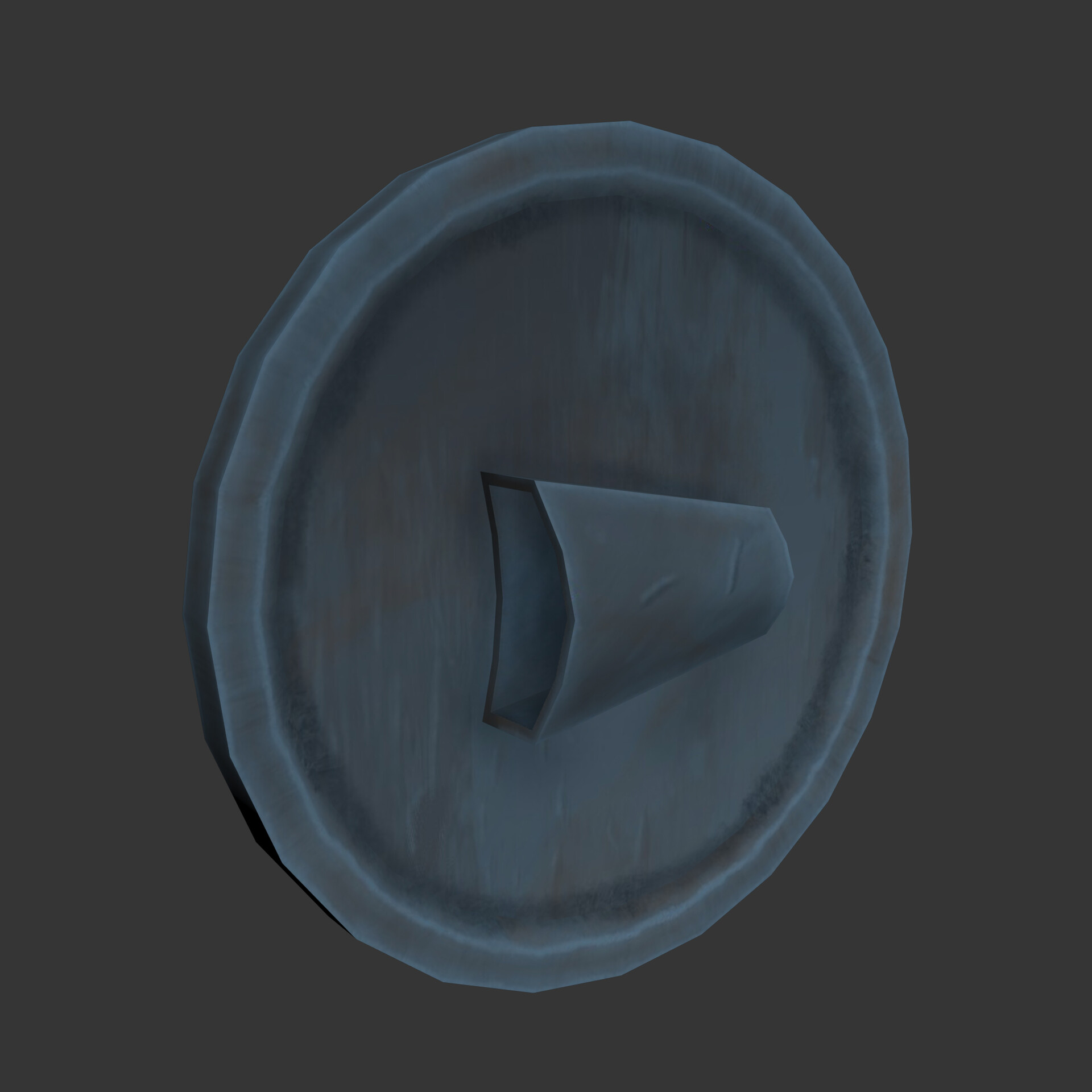 Kazuleth - Low Poly Hand-Painted Shield