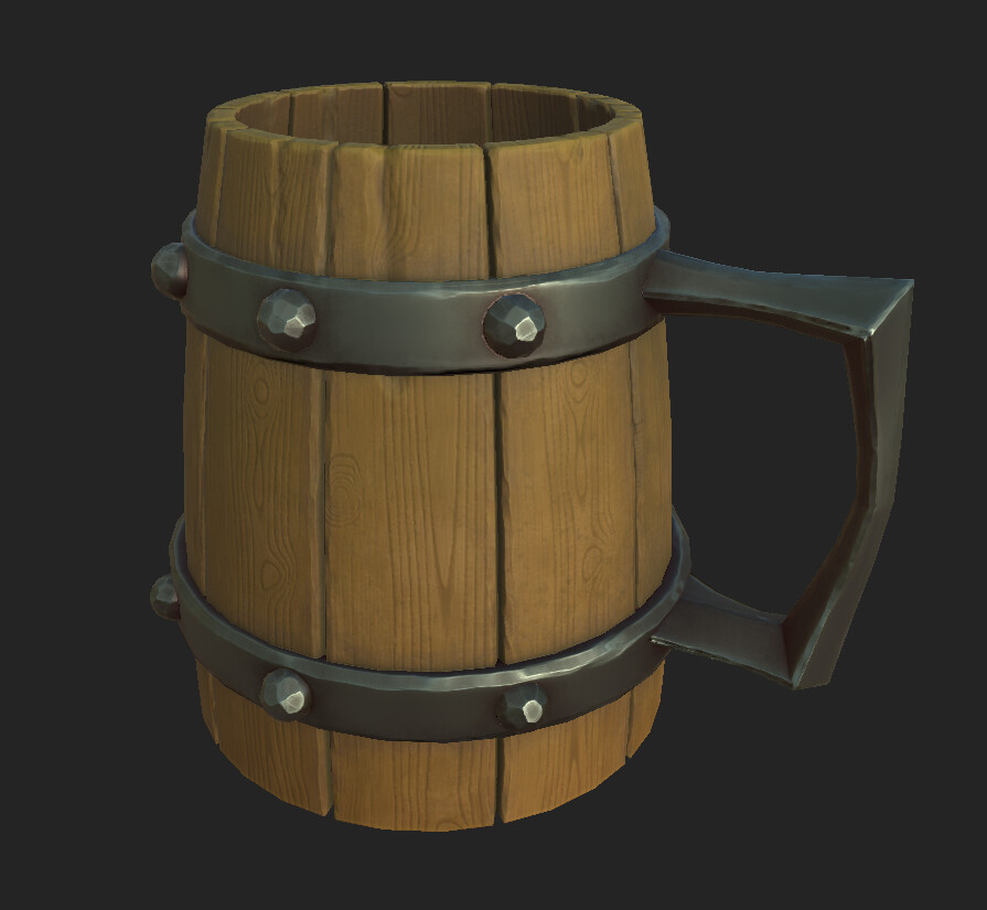 ArtStation - Wooden Tankard