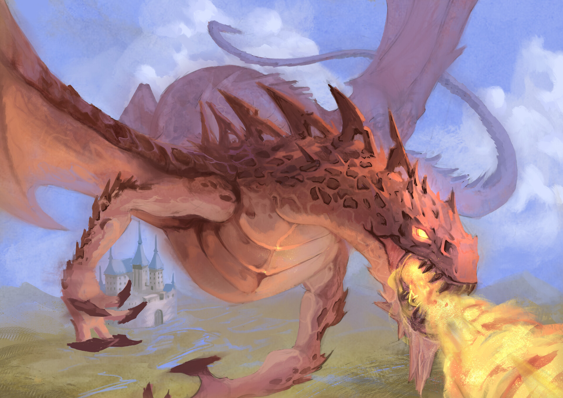 ArtStation - Red Dragon