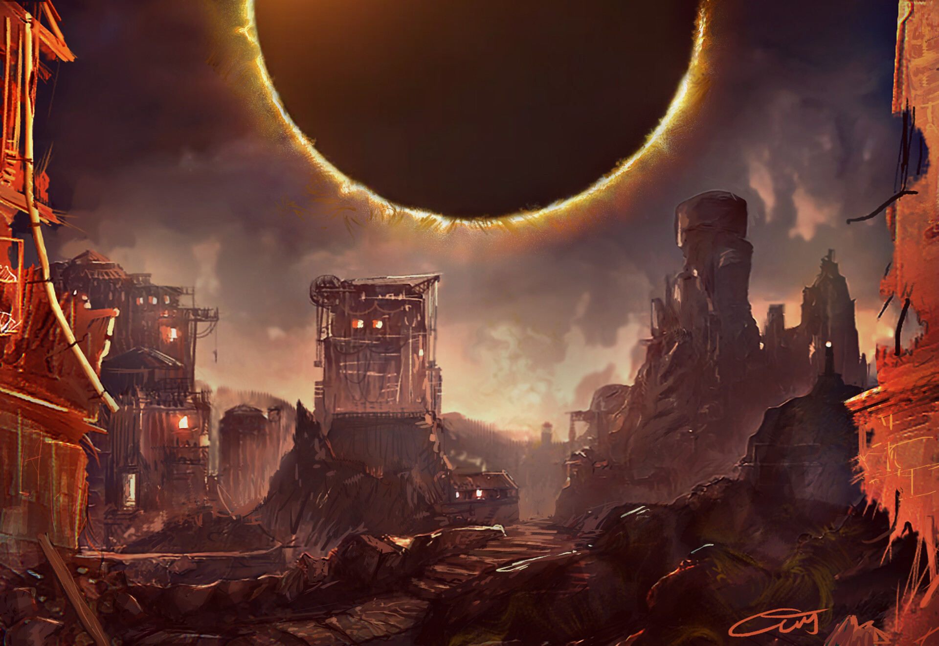 ArtStation - Solar eclipse