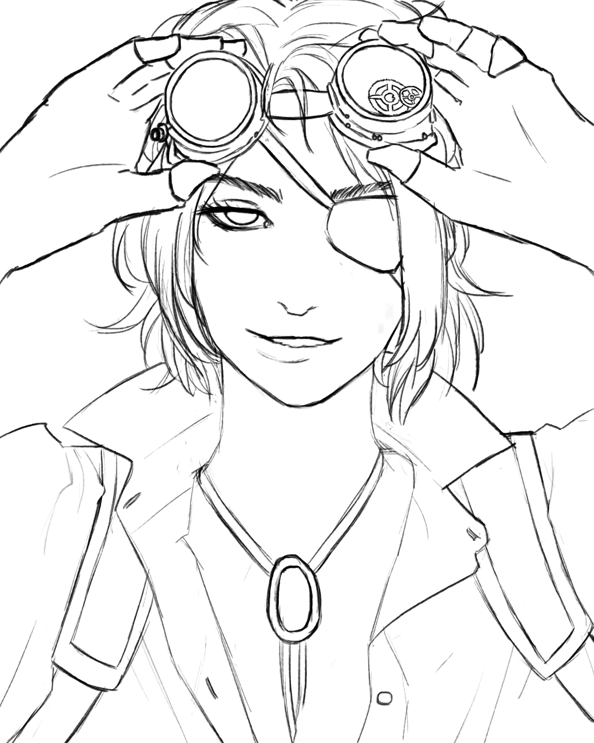 hange zoe coloring pages