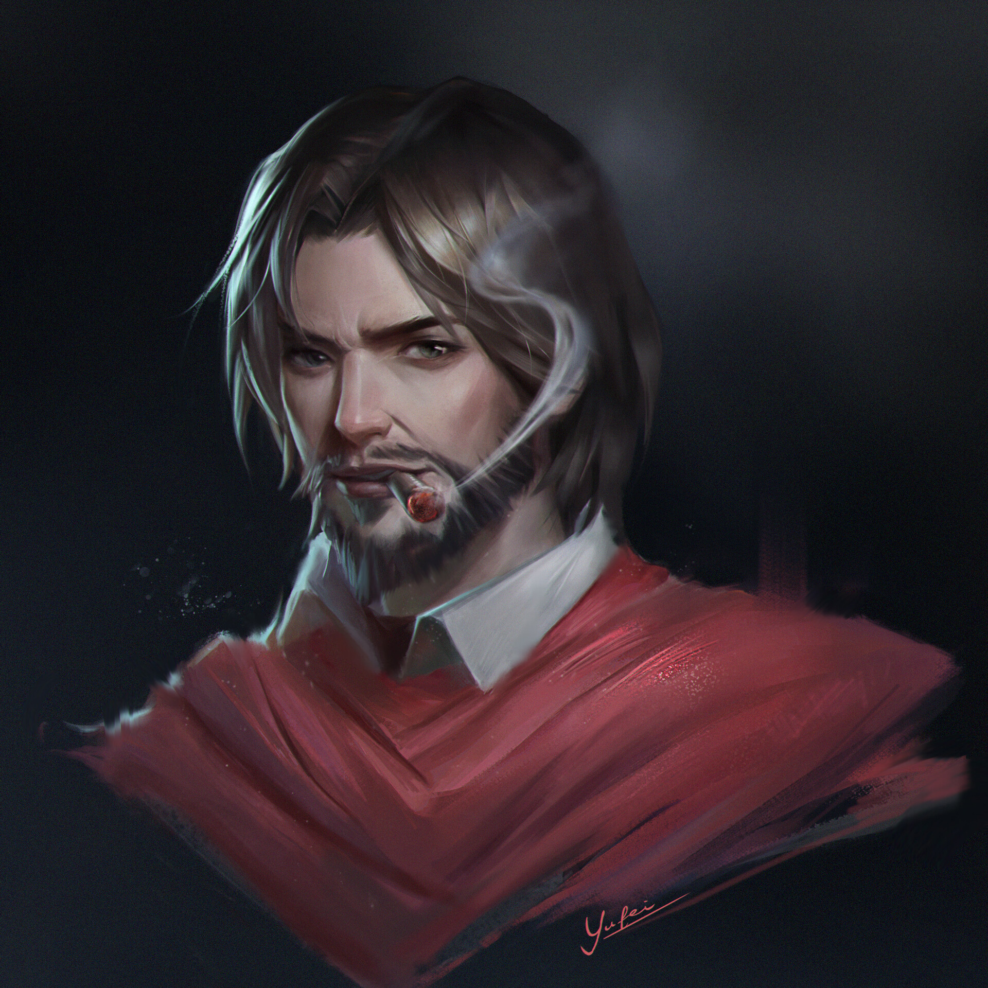 ArtStation - Jesse·Mccree 麦爹头像