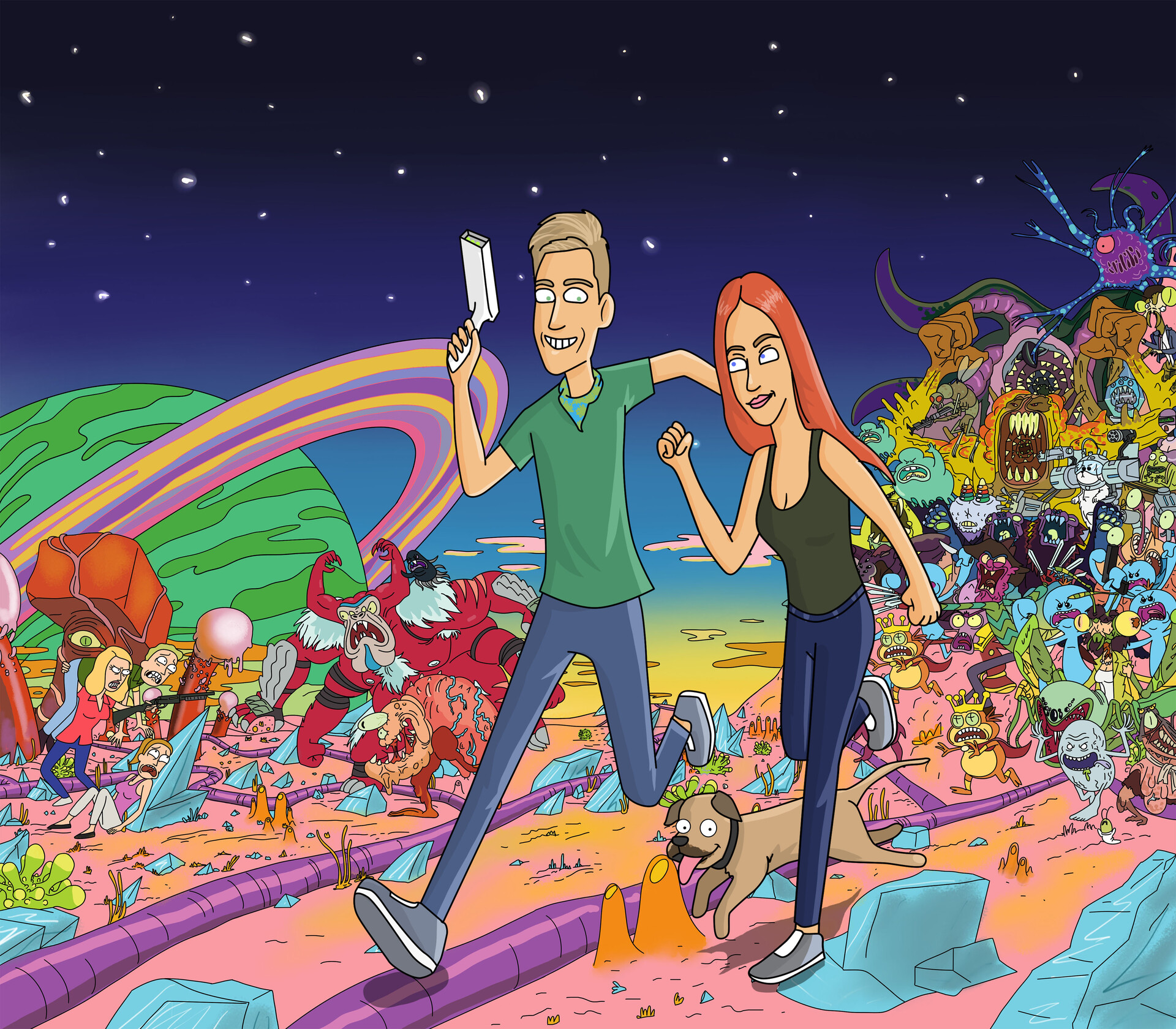 ArtStation - Rick n Morty Style illustration