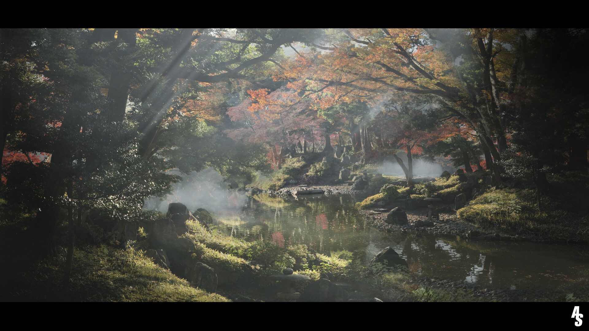ArtStation - Japanese Forest