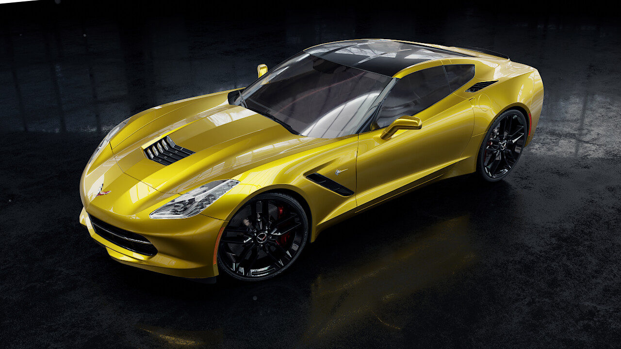 ArtStation - Just another Corvette from CGmasters tutorial 'Master Car ...