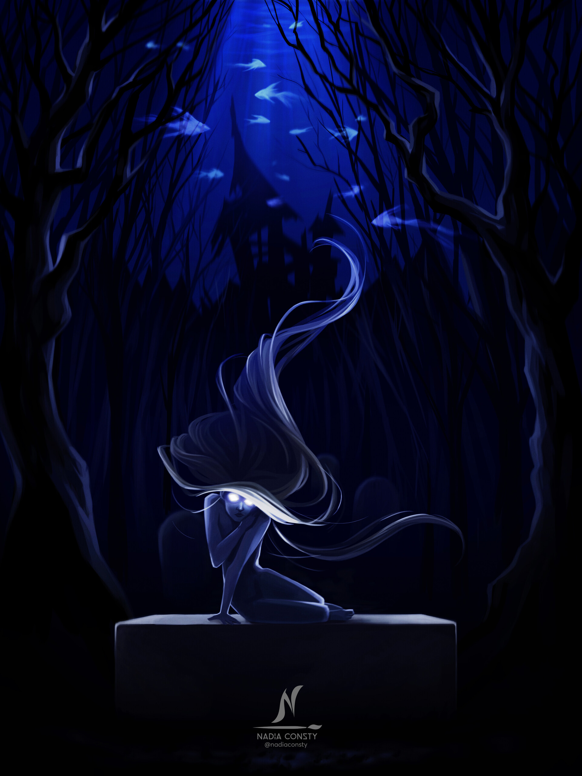 ArtStation - Dark underwater art