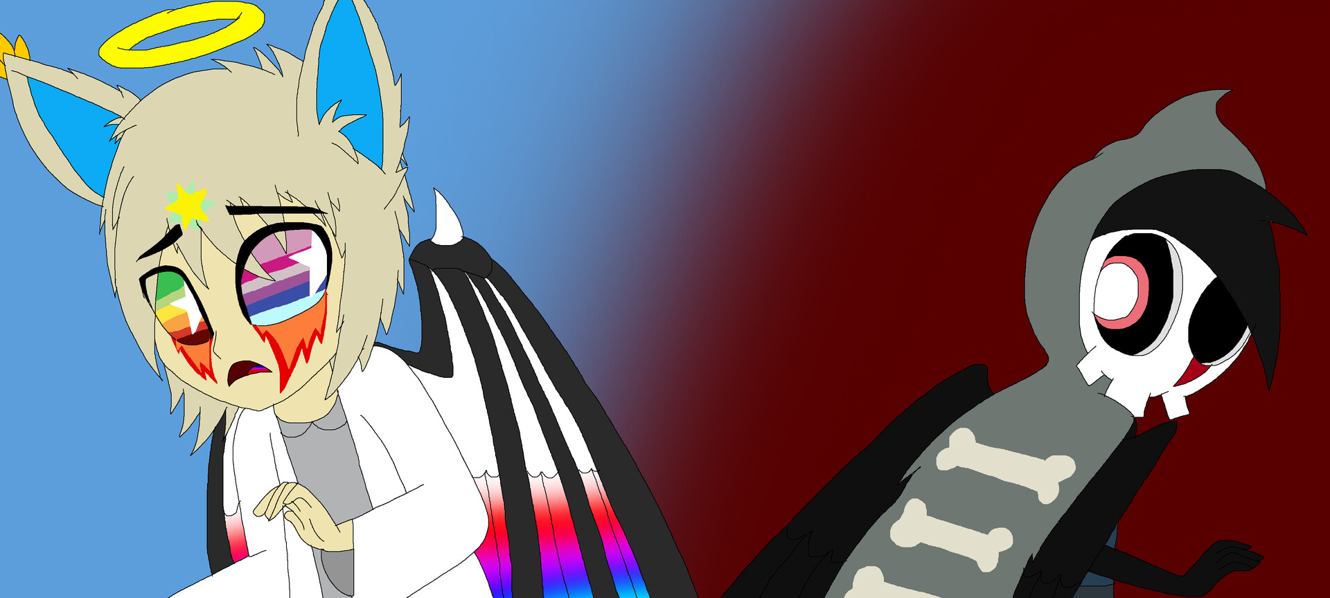 ArtStation - Fusion - Angel and Demon