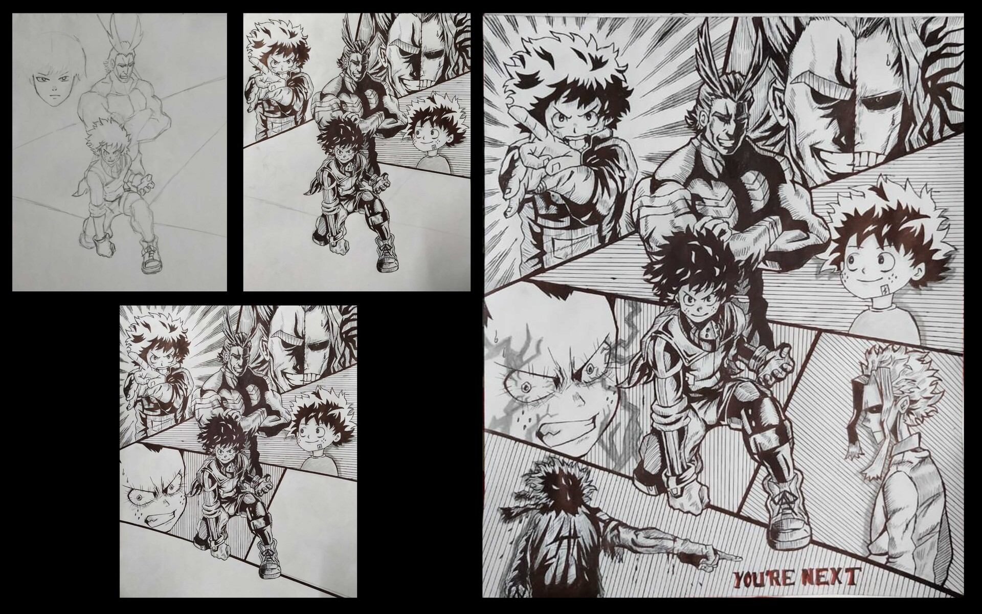 Sourav Das - MY HERO ACADEMIA FAN ART - MANGA SKETCH