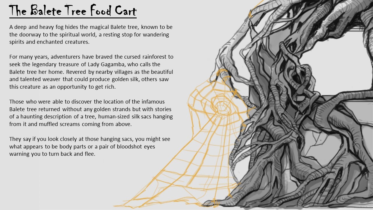 ArtStation - The Balete Tree Food Cart