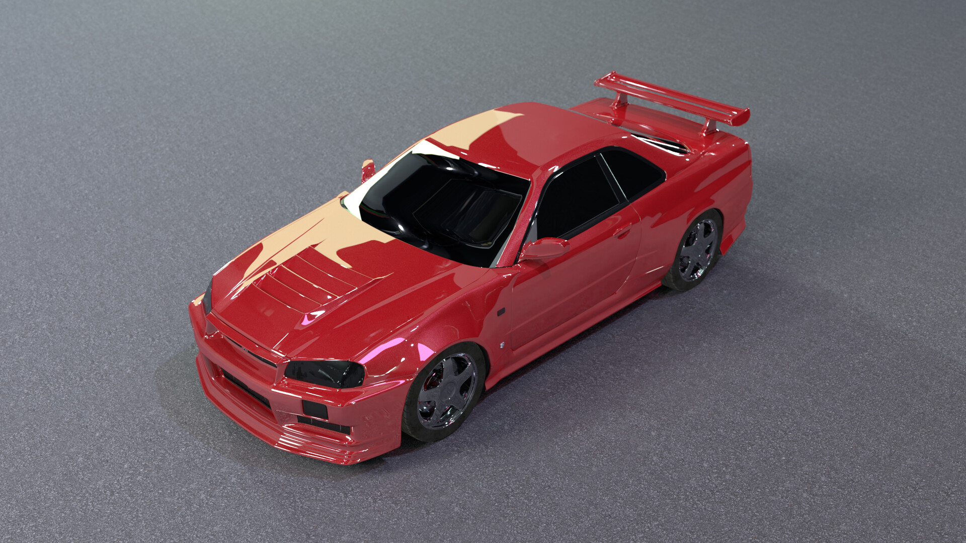 ArtStation - Nissan Skyline R34 GTR