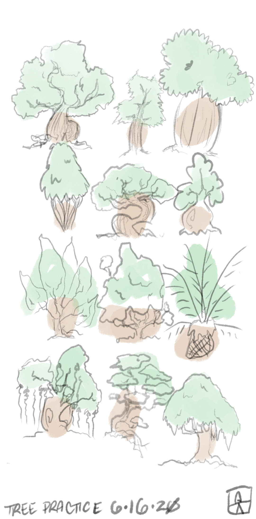 ArtStation - Tree Practice