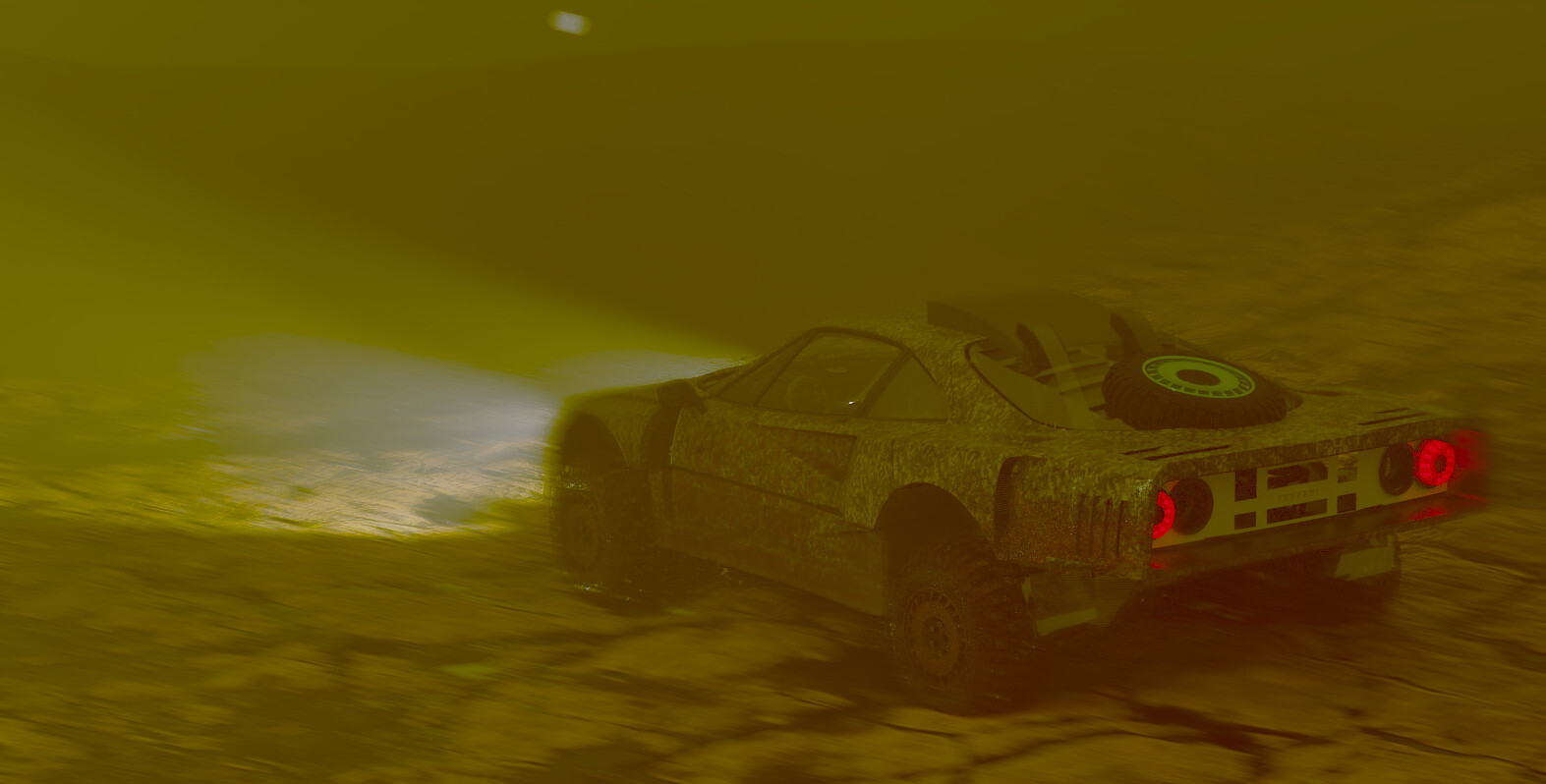 ArtStation - Post apocalyptic off road F40