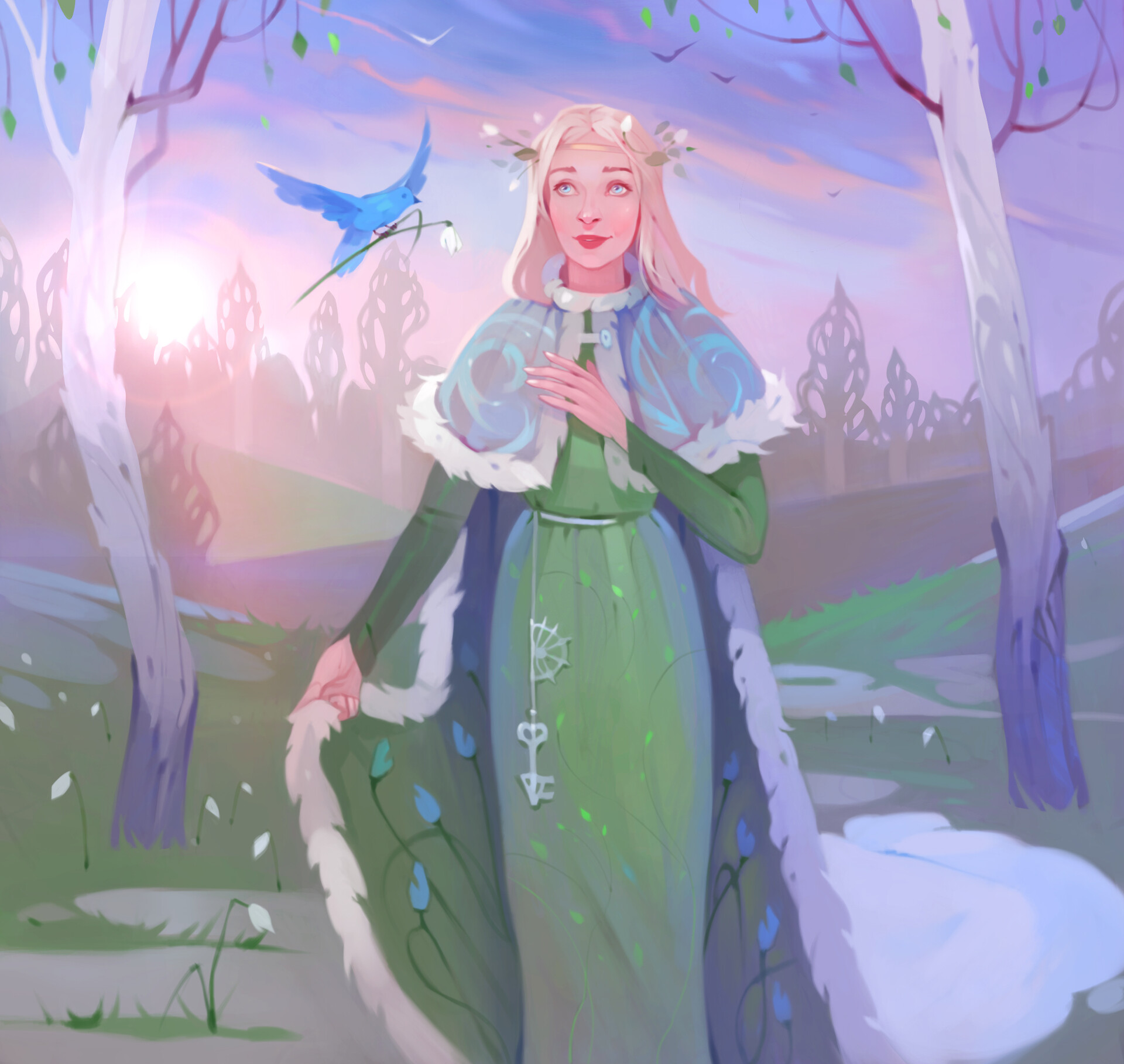 ArtStation - Slavic spring charms