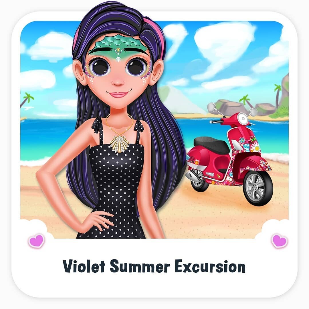 Cutedressup games - Superhero Violet Summer Excursion