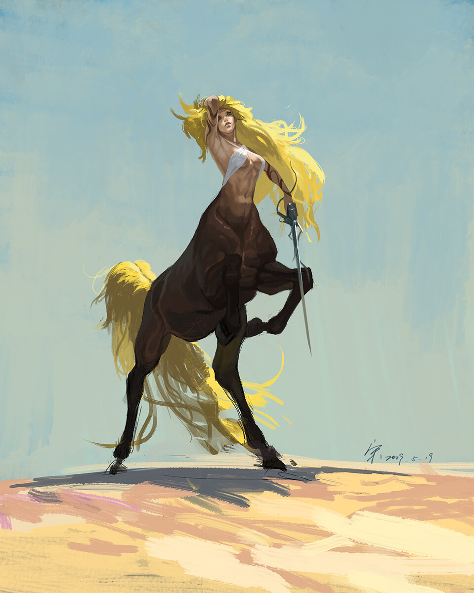Artstation Centaur Female Warrior