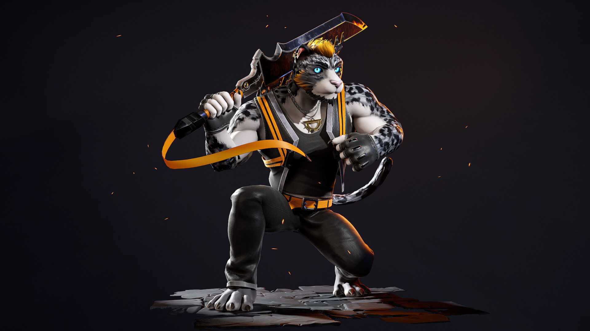 ArtStation - Feline Warrior