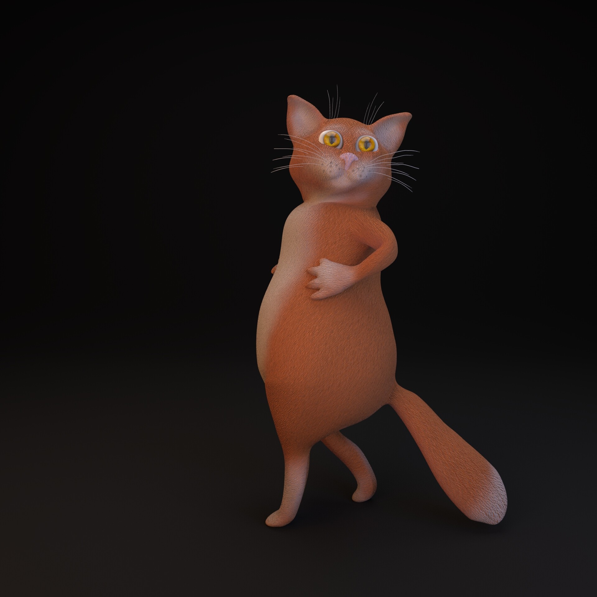ArtStation - Potahta. Cat character.