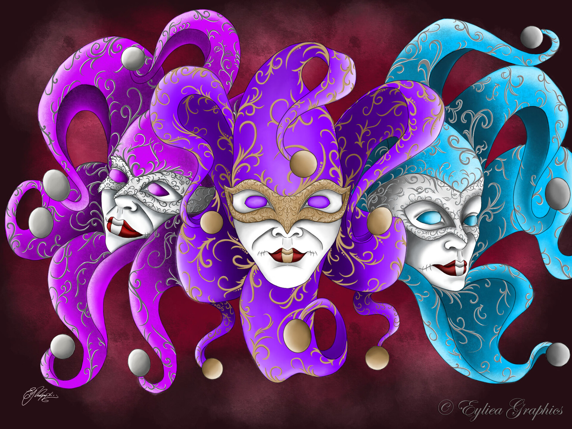 ArtStation - Venetian Masks - Personal
