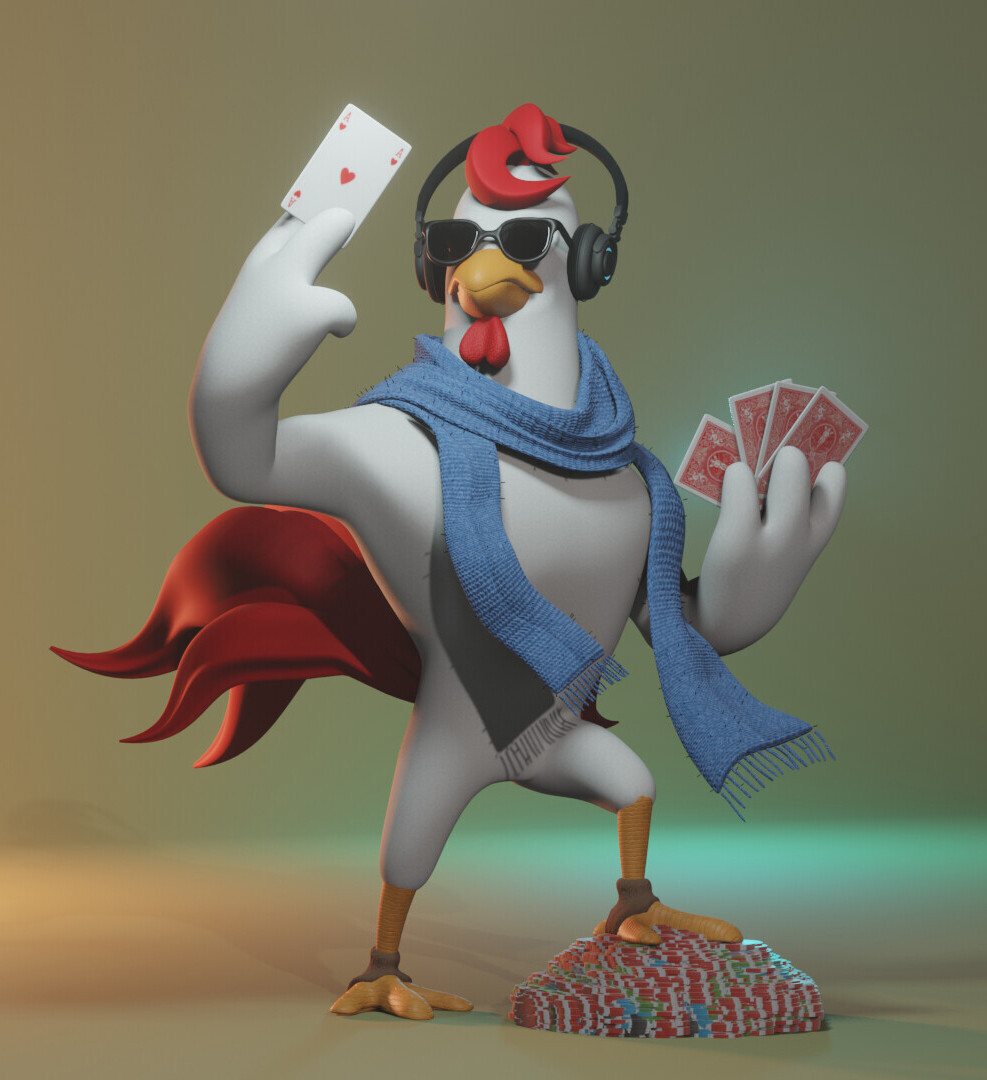 ArtStation - Pocker Chicken Club Mascot
