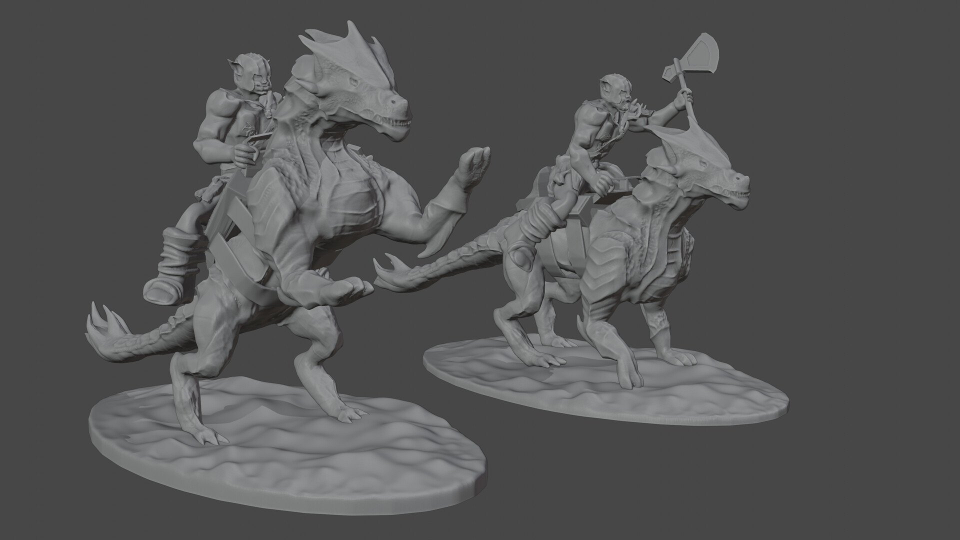 ArtStation - Orc on a Dragon Mount